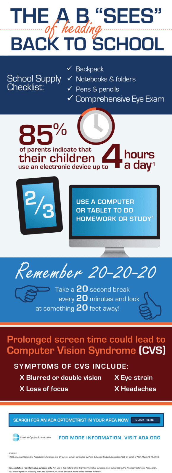 Back To School Eye Exams | Wyomissing Optometric Center