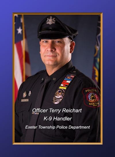 Officer Terry Reichart Exeter Township Police | Wyomissing Optometric ...