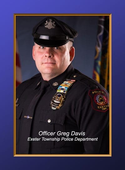 Officer Greg Davis Exeter Police | Wyomissing Optometric Center