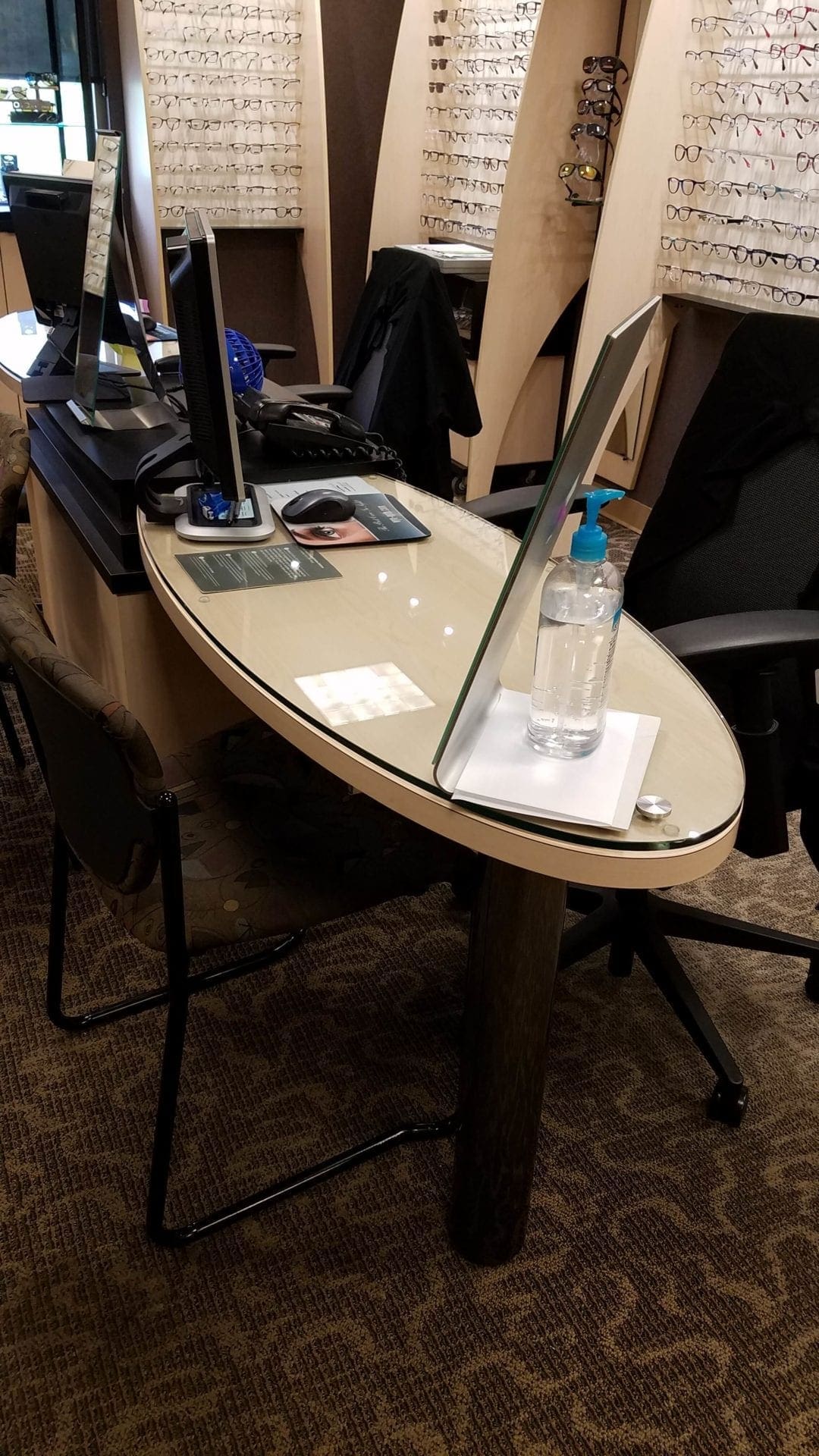 Eye Designs Optical Displays, Reception Desk & Reception Chairs ...